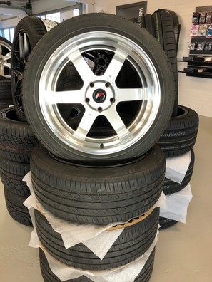 Her finder du brugte fælge og dæk til en god pris